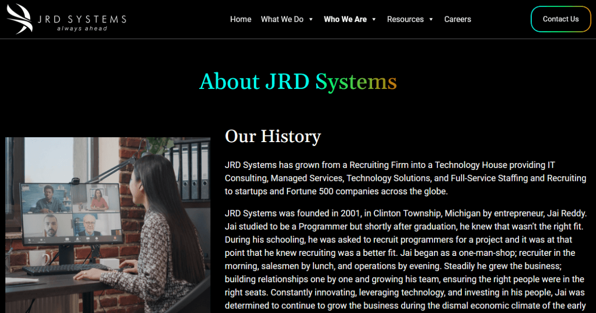 About JRD Systems | Leading IT Solutions Provider