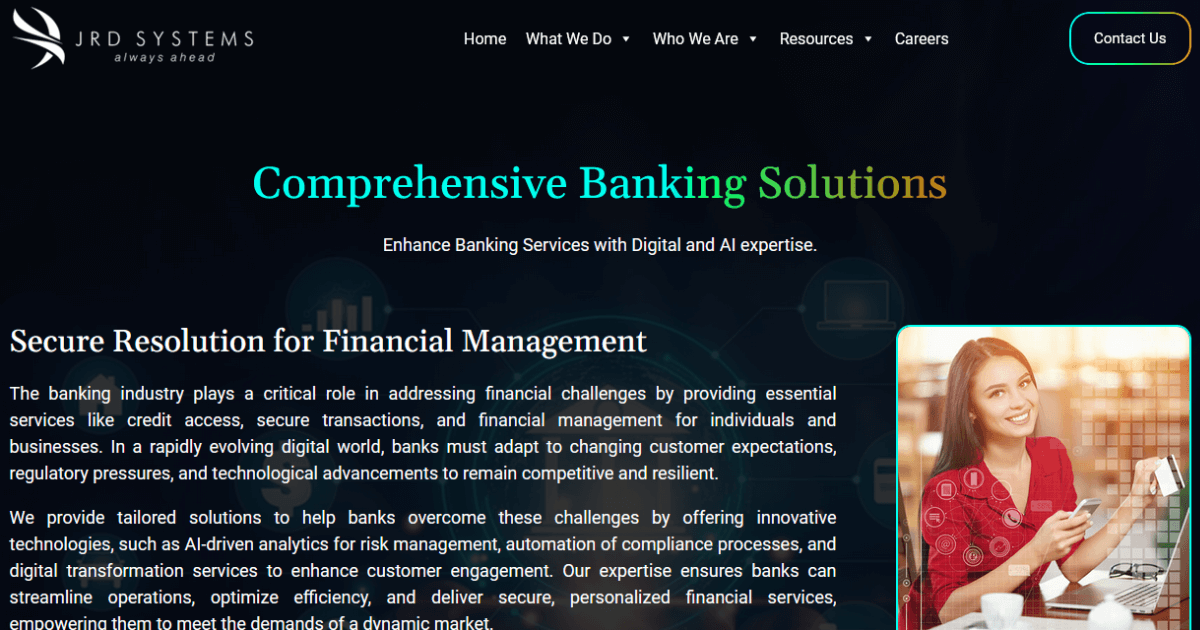 Banking Solutions | JRD Systems