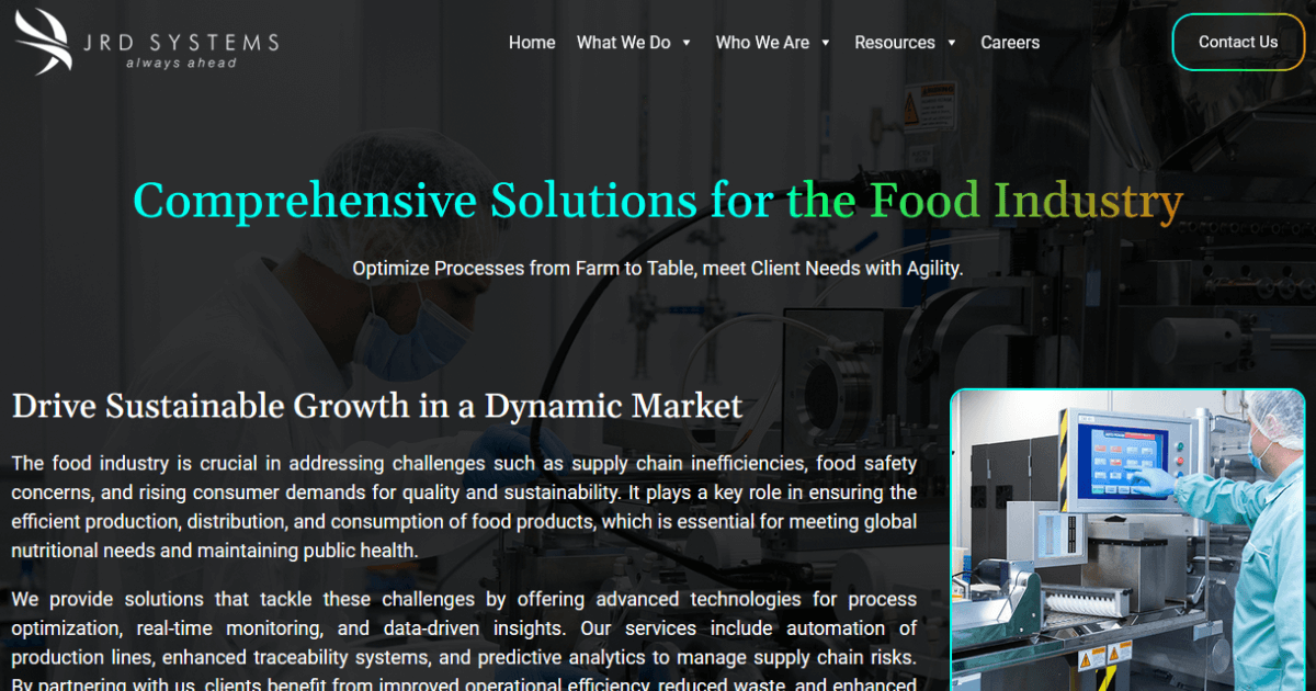 Food Industry Solutions | JRD Systems
