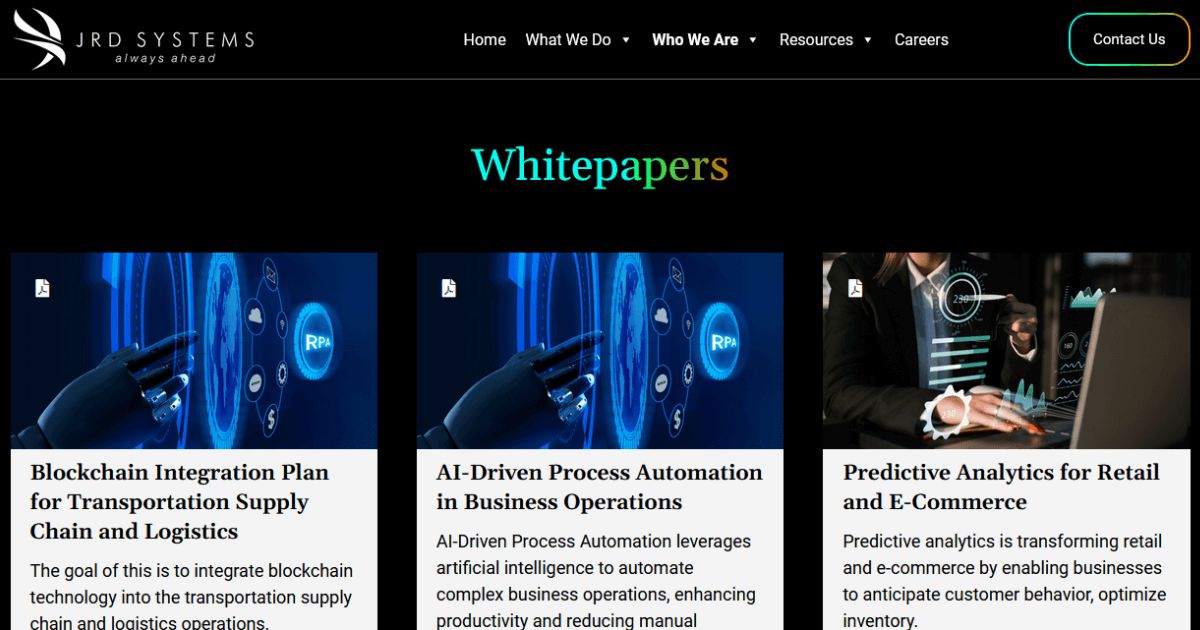 Whitepapers | JRD Systems - Insights & Research