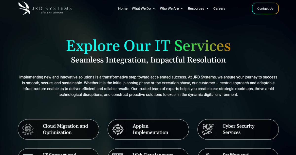 JRD Systems Services: Customized IT Solutions