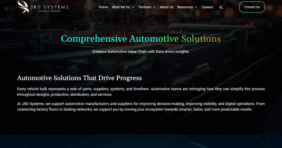 Automotive Solutions | JRD Systems