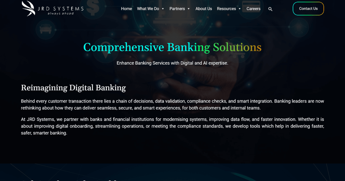 Banking Solutions | JRD Systems
